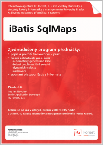 Pozvánka na přednášku na UHK iBatis SqlMaps - Myšlenky dne otce Fura